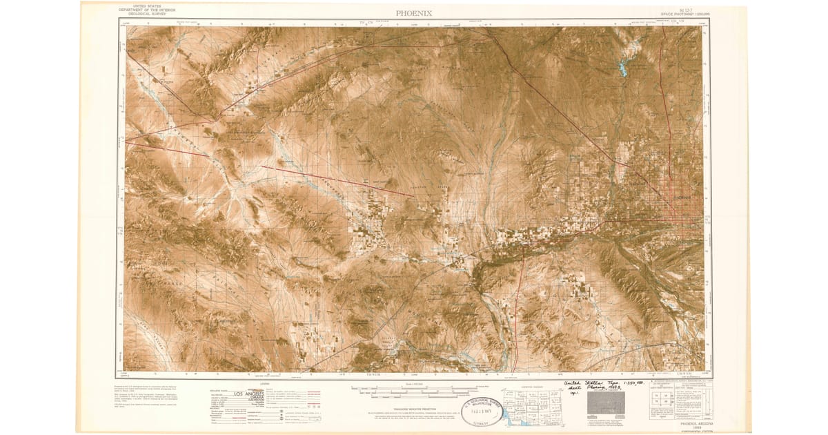 1969 Map of Phoenix, AZ — High-Res | Pastmaps