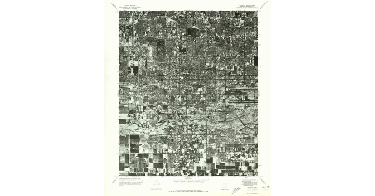 1971 Map of Phoenix, AZ — High-Res | Pastmaps