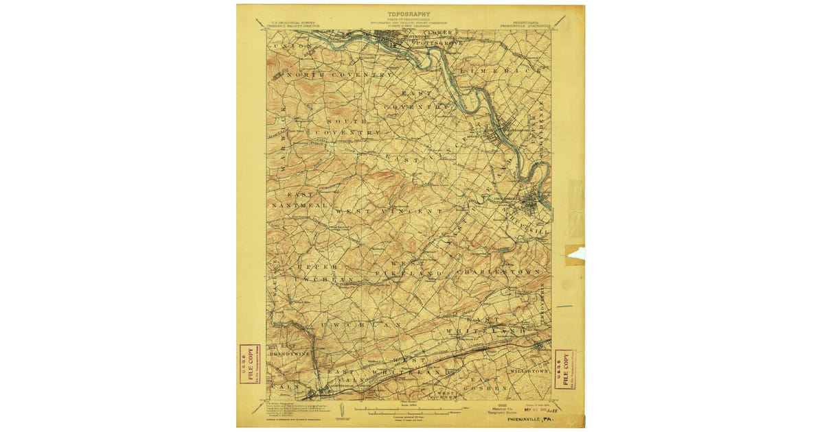 Old Maps of Fricks Lock, East Coventry Township | Pastmaps