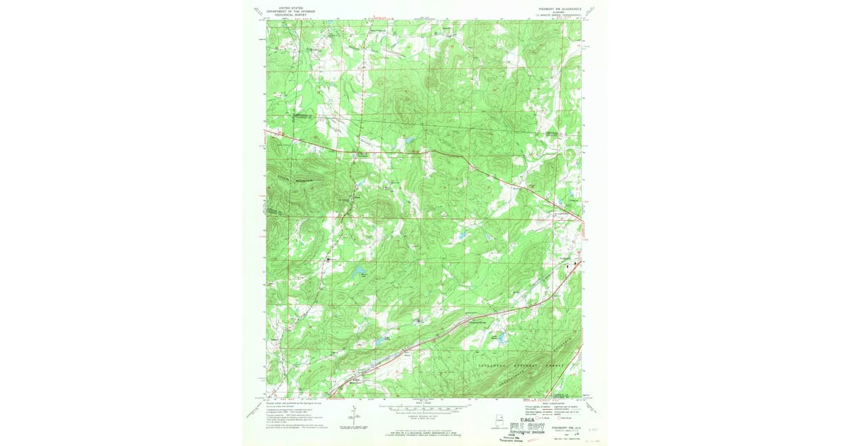 1960s Maps of Calhoun County, AL | Pastmaps