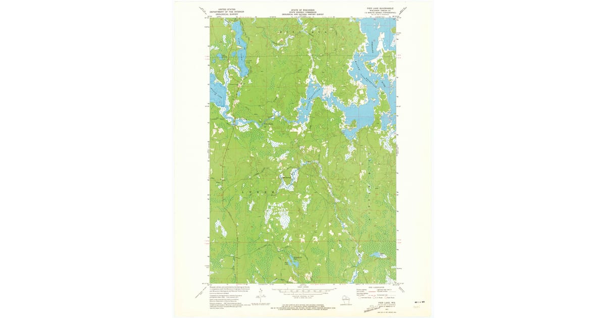 1970s Maps of Minocqua, WI | Pastmaps