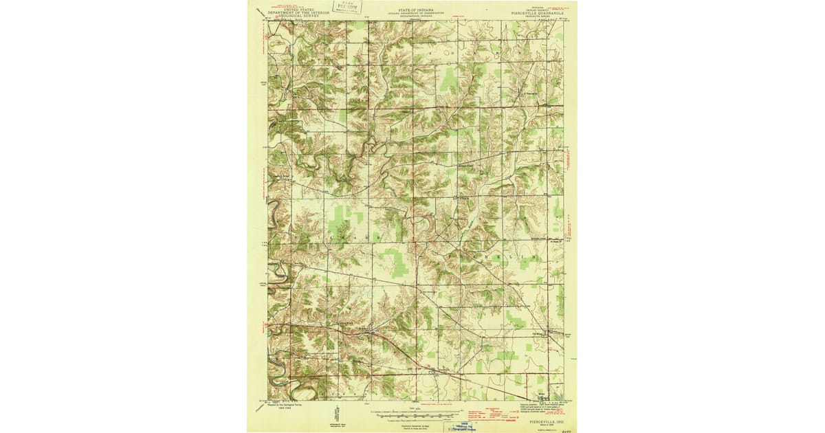 Old Maps of Clinton, IN for Hiking & Exploration | Pastmaps