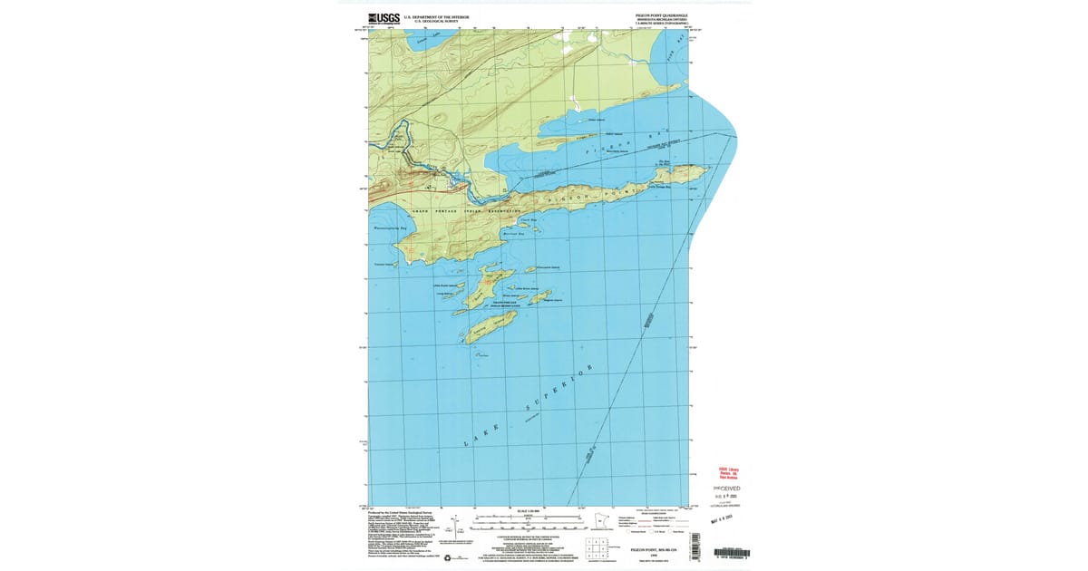 1999 Map of Pigeon Point, Cook County, MN — High-Res | Pastmaps