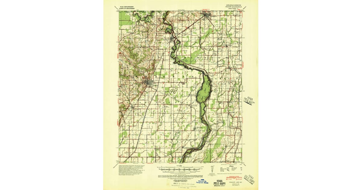 1940 Map of Piggott, AR — High-Res | Pastmaps