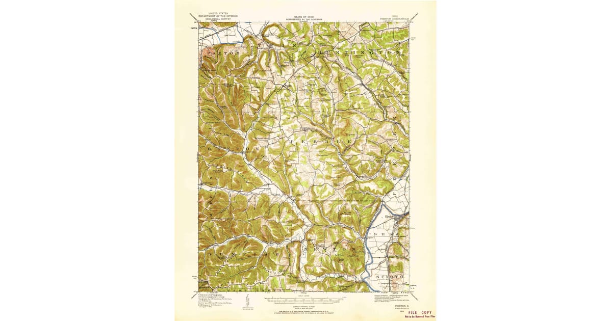 1915 Map of Piketon, OH — High-Res | Pastmaps