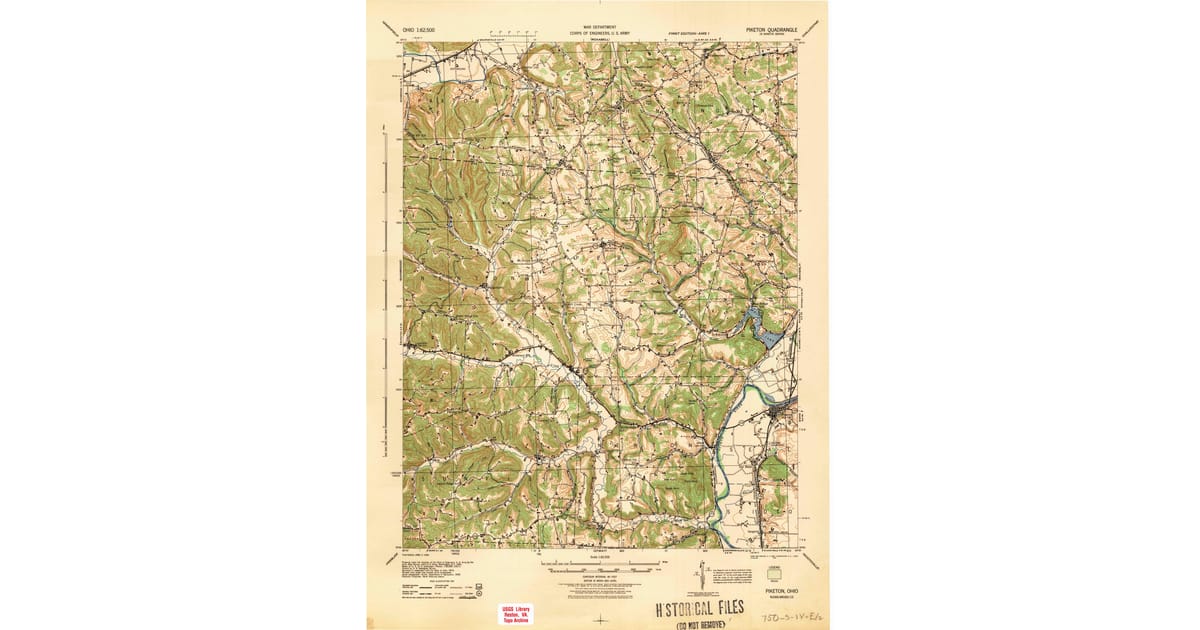 1944 Map of Piketon, OH — High-Res | Pastmaps