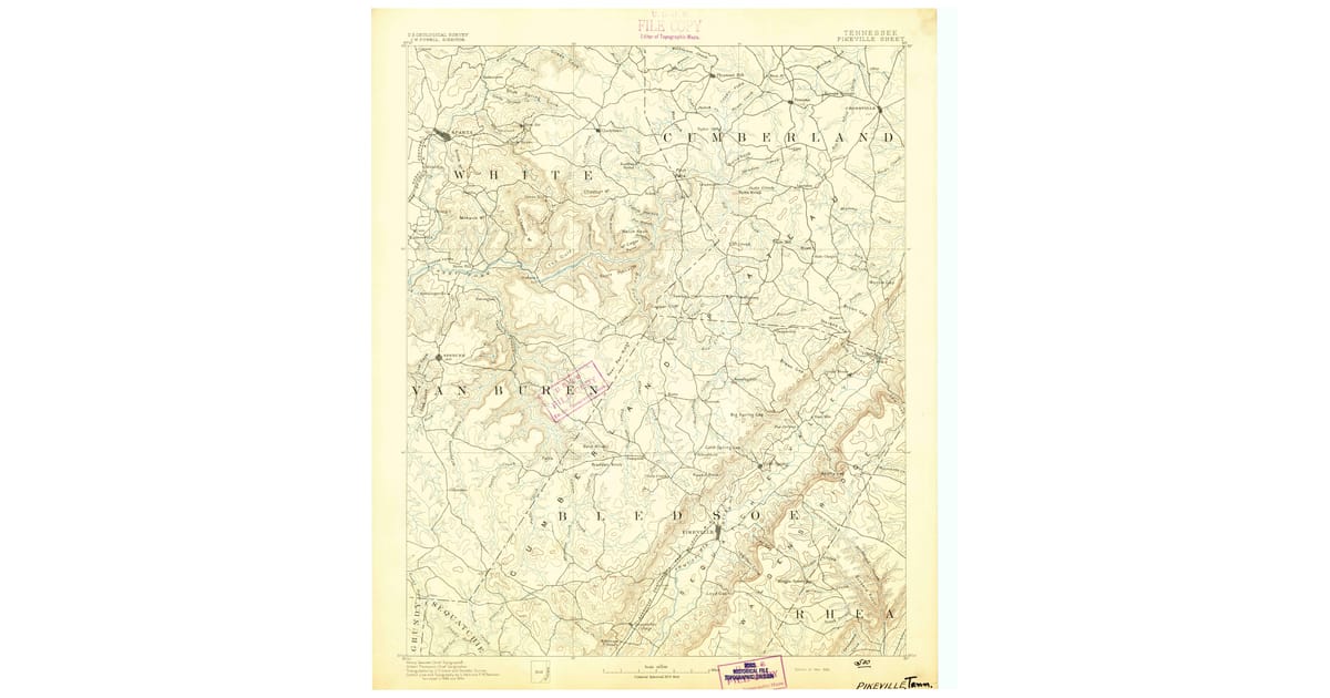 Old Maps of Morgantown, TN | Pastmaps