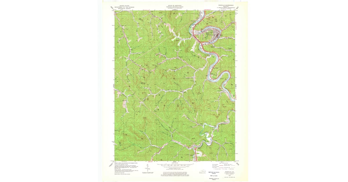 1978 Map of Pikeville, KY — High-Res | Pastmaps