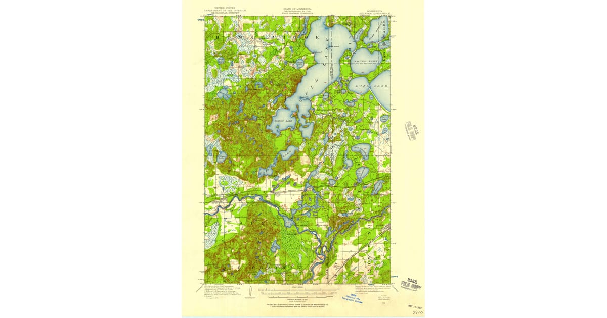 Old Maps of East Gull Lake, MN for Metal Detecting | Pastmaps