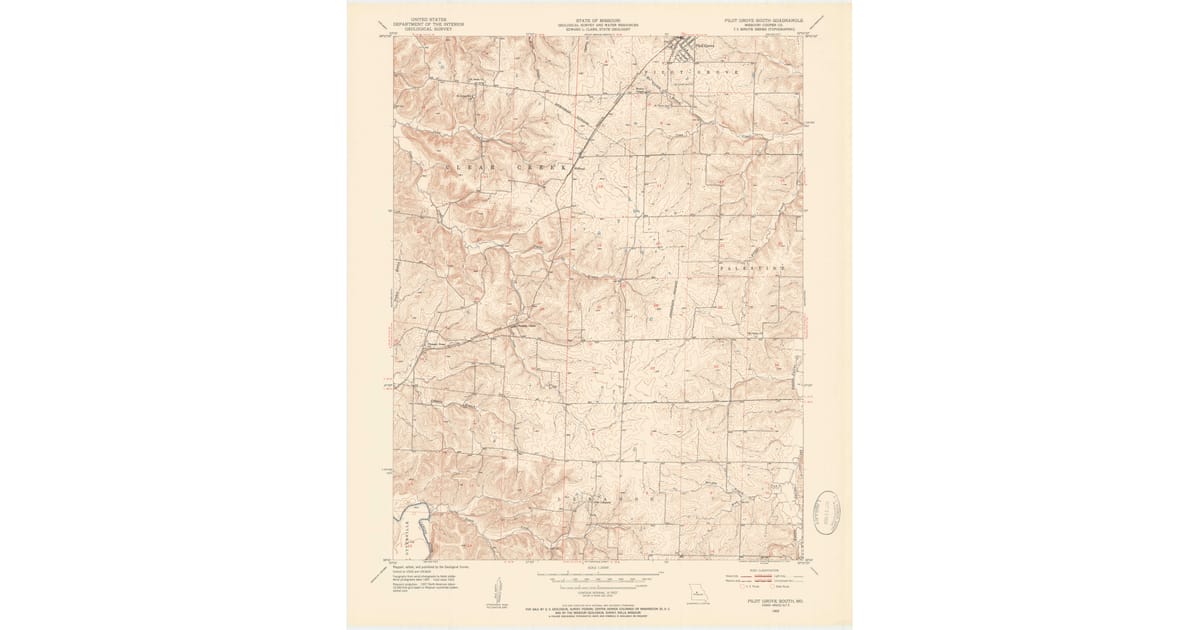 1950s Maps of New Lebanon, MO | Pastmaps