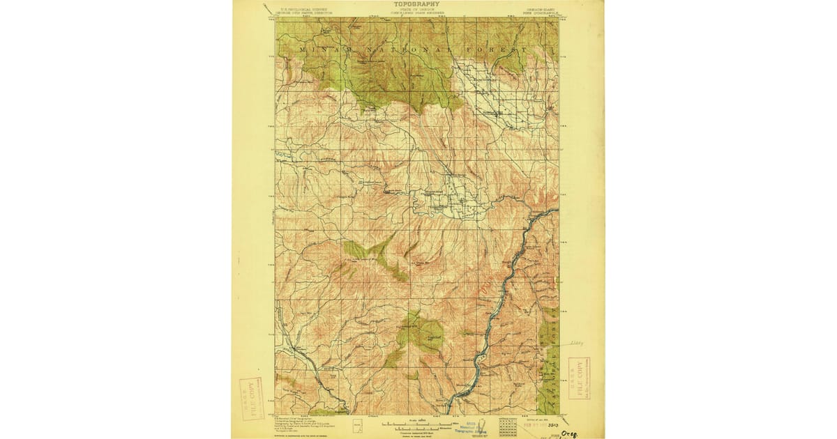 Old Maps of Sparta, OR | Pastmaps