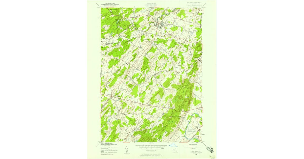1956 Map of Pine Bush, NY — High-Res | Pastmaps