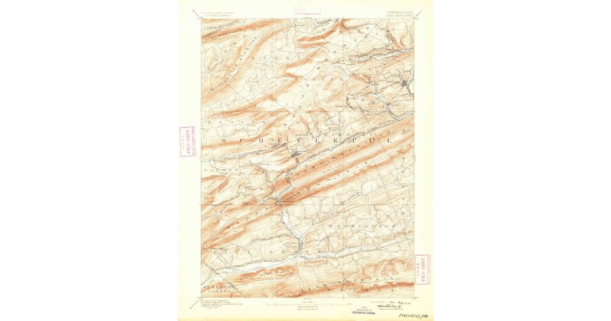 Old Maps of Tremont, Schuylkill County for Hiking & Exploration | Pastmaps