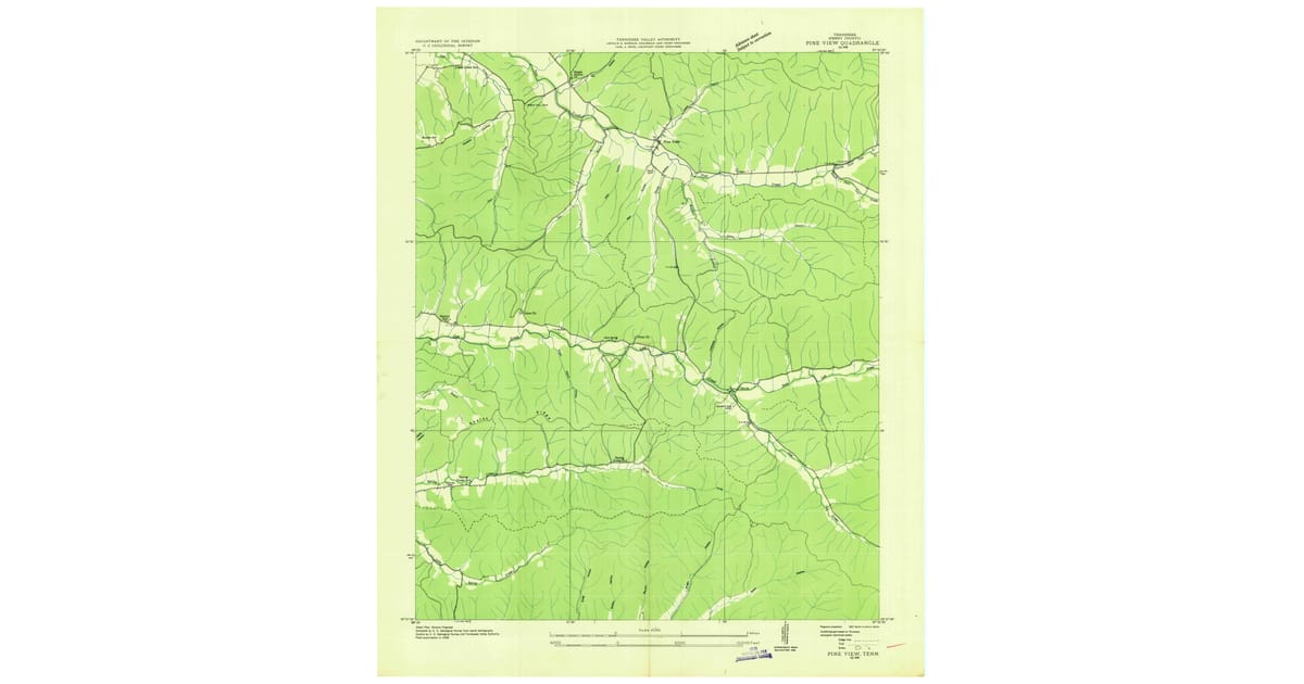 Old Maps of Pine View, TN | Pastmaps