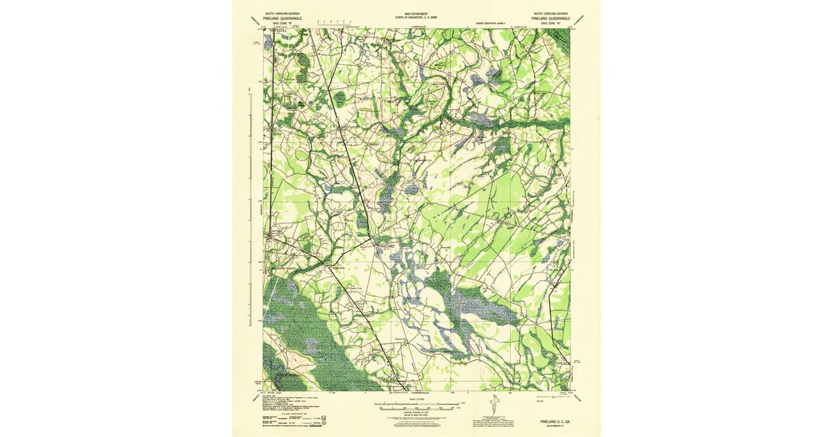 1940s Maps of Hampton County, SC | Pastmaps