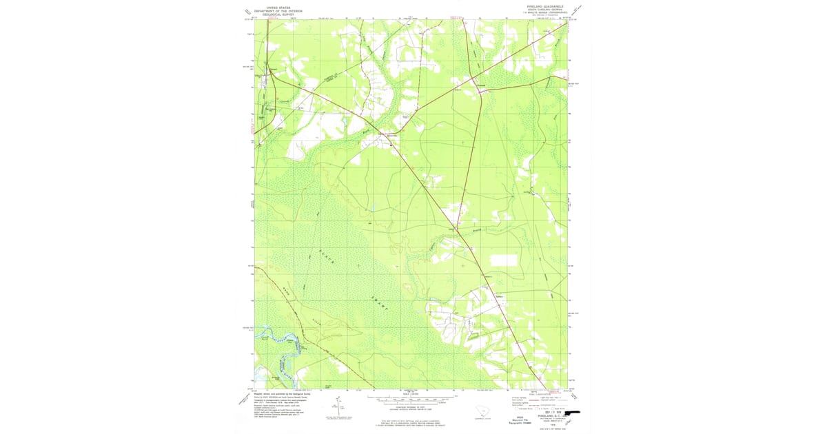 1970s Maps of Robertville, SC | Pastmaps