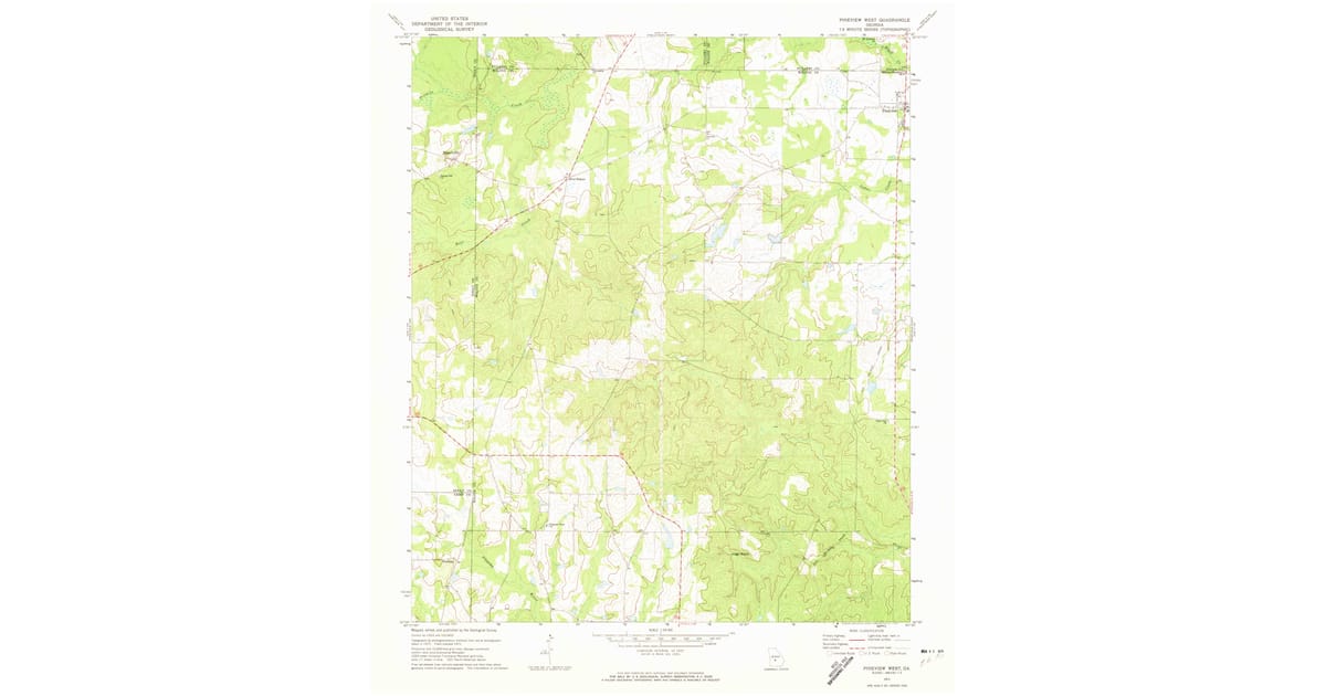 1970s Maps of Pulaski County, GA | Pastmaps