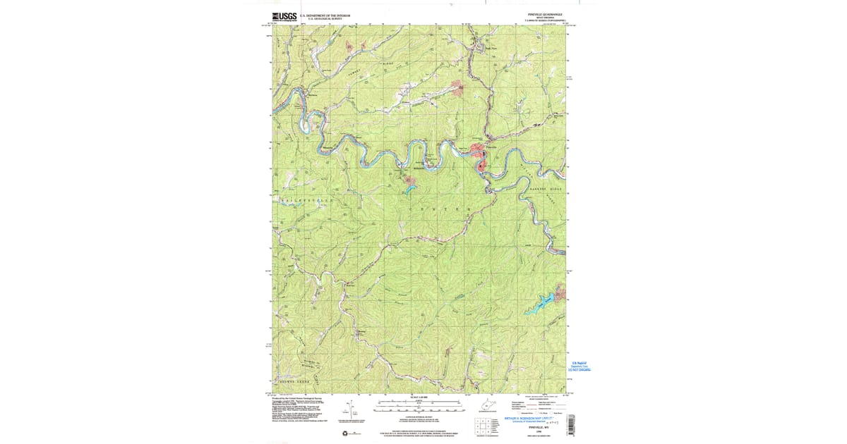 1990s Maps of McDowell County, WV | Pastmaps