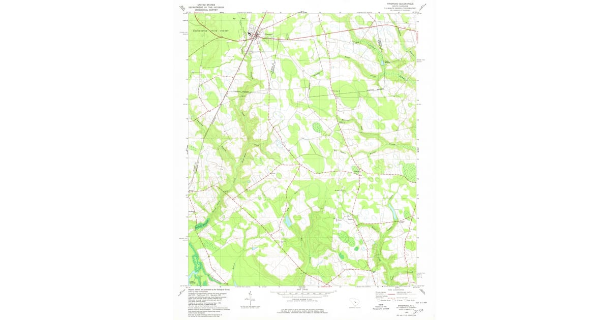 1980s Maps of Sumter County, SC | Pastmaps