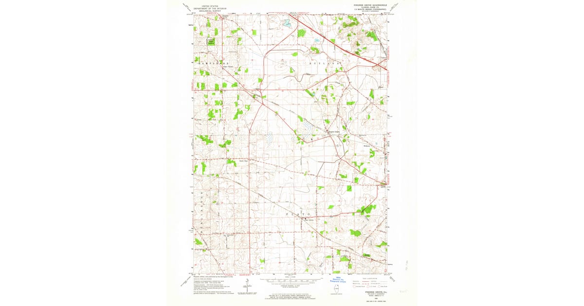 1960s Maps of Huntley, IL | Pastmaps