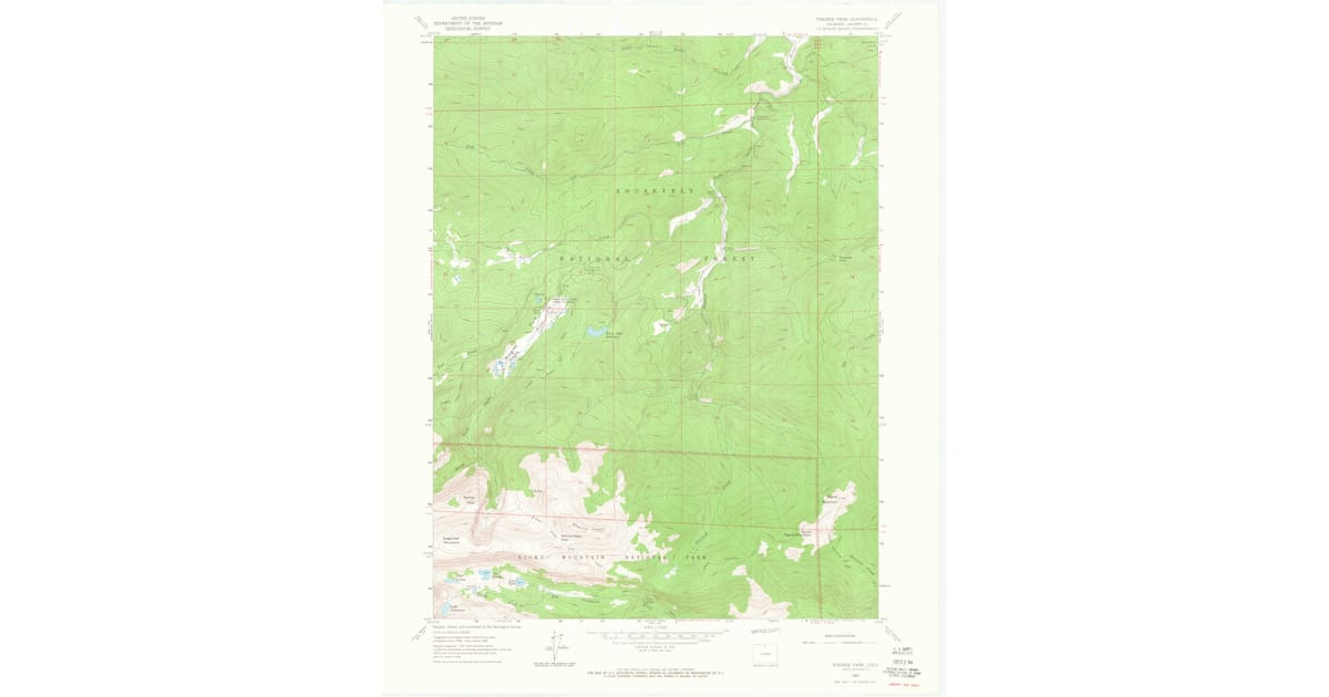 1962 Map of Pingree Park, Larimer County, CO — High-Res | Pastmaps