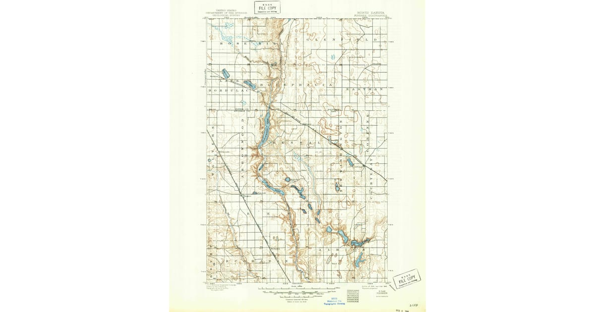 1900 Map of Pingree, ND — High-Res | Pastmaps