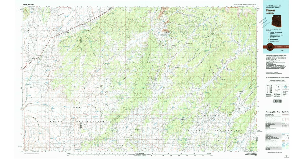 1980s Maps of Whippoorwill Springs, Chinle Agency | Pastmaps