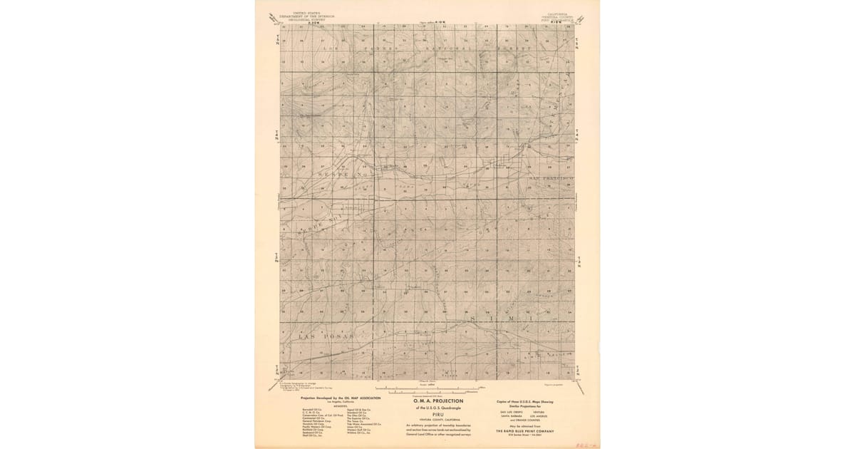 Old Maps of Fairview, CA | Pastmaps