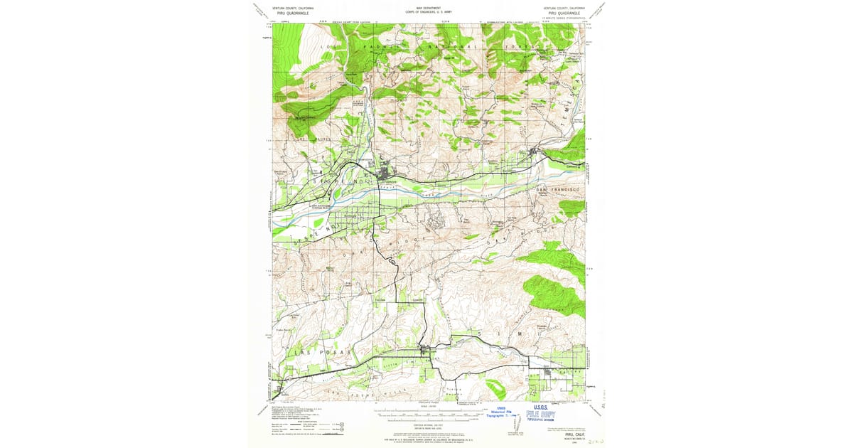 1940s Maps of Fillmore, CA | Pastmaps