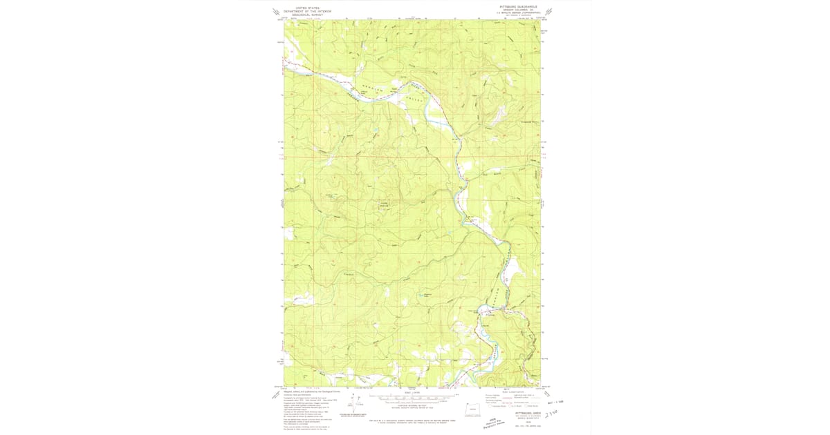 1979 Map of Pittsburg, Columbia County, OR — High-Res | Pastmaps