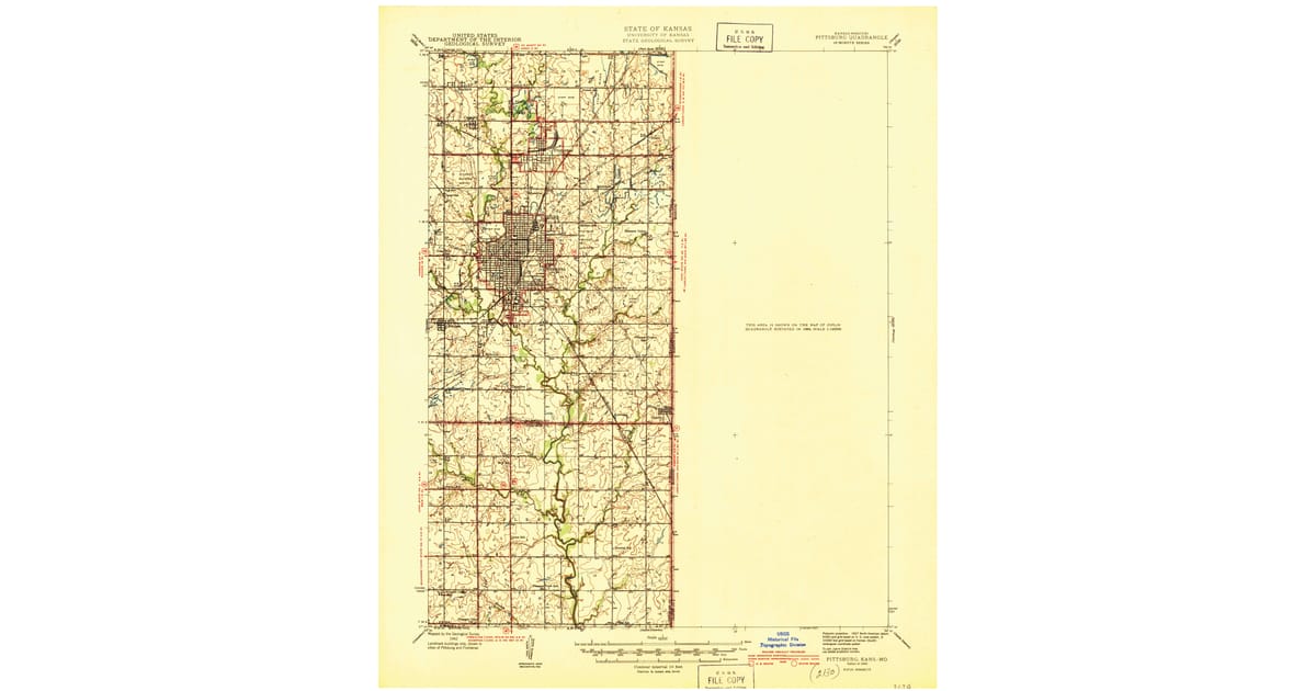1940s Maps of Lone Oak, KS | Pastmaps