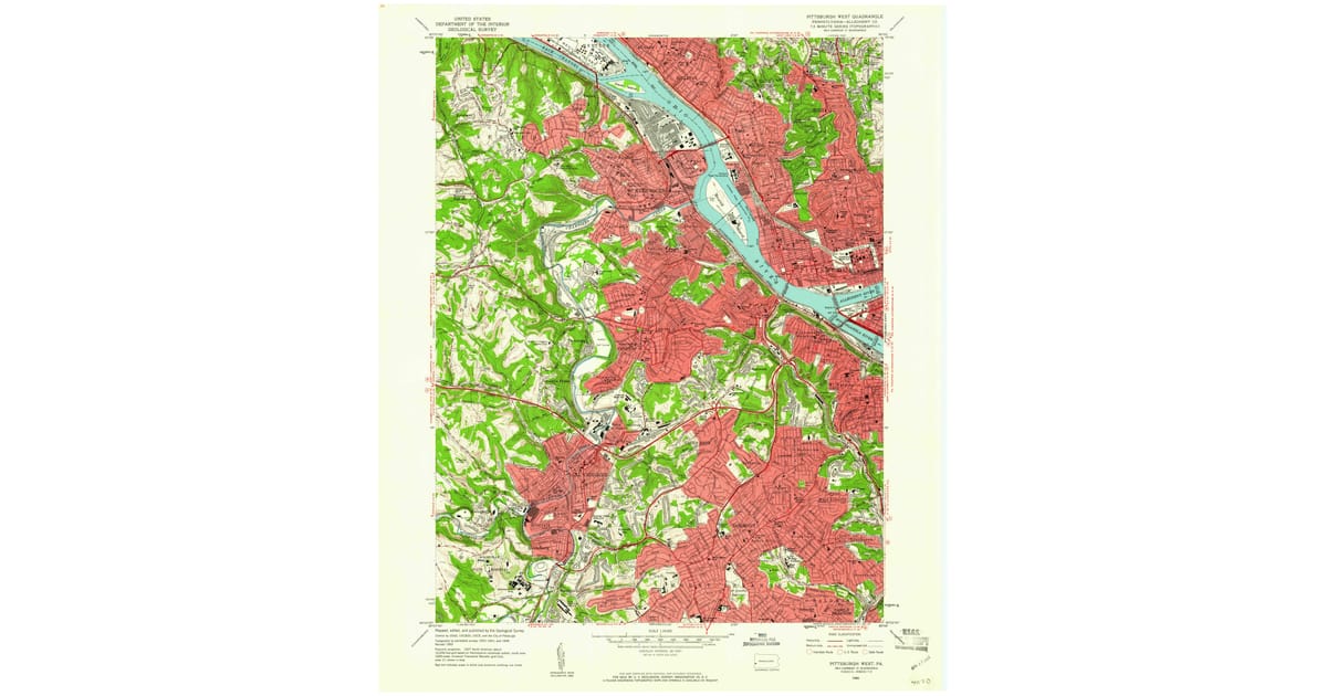 1960s Maps of Avalon, Allegheny County | Pastmaps