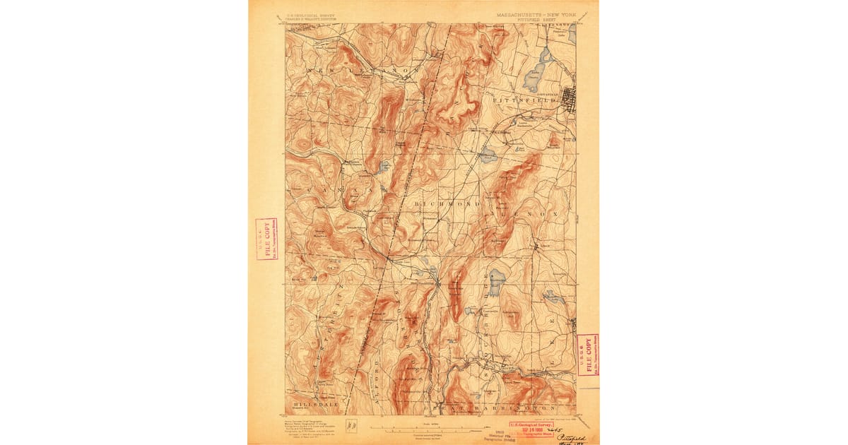 1897 Map of Pittsfield, MA — High-Res, 1900 Print | Pastmaps