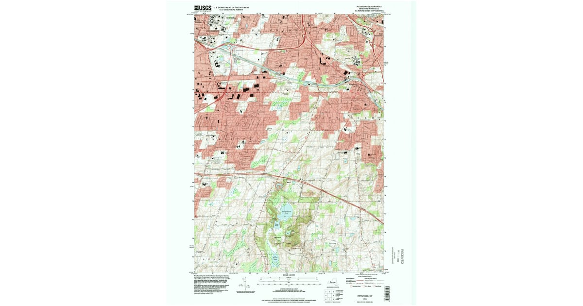 1994 Map of Pittsford, Monroe County, NY — High-Res | Pastmaps