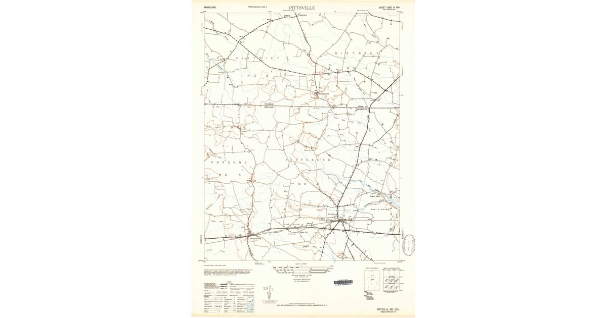 1950s Maps of Wicomico County, MD | Pastmaps