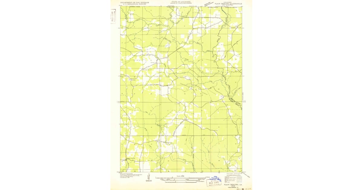 1950s Maps of Webster Parish, LA | Pastmaps
