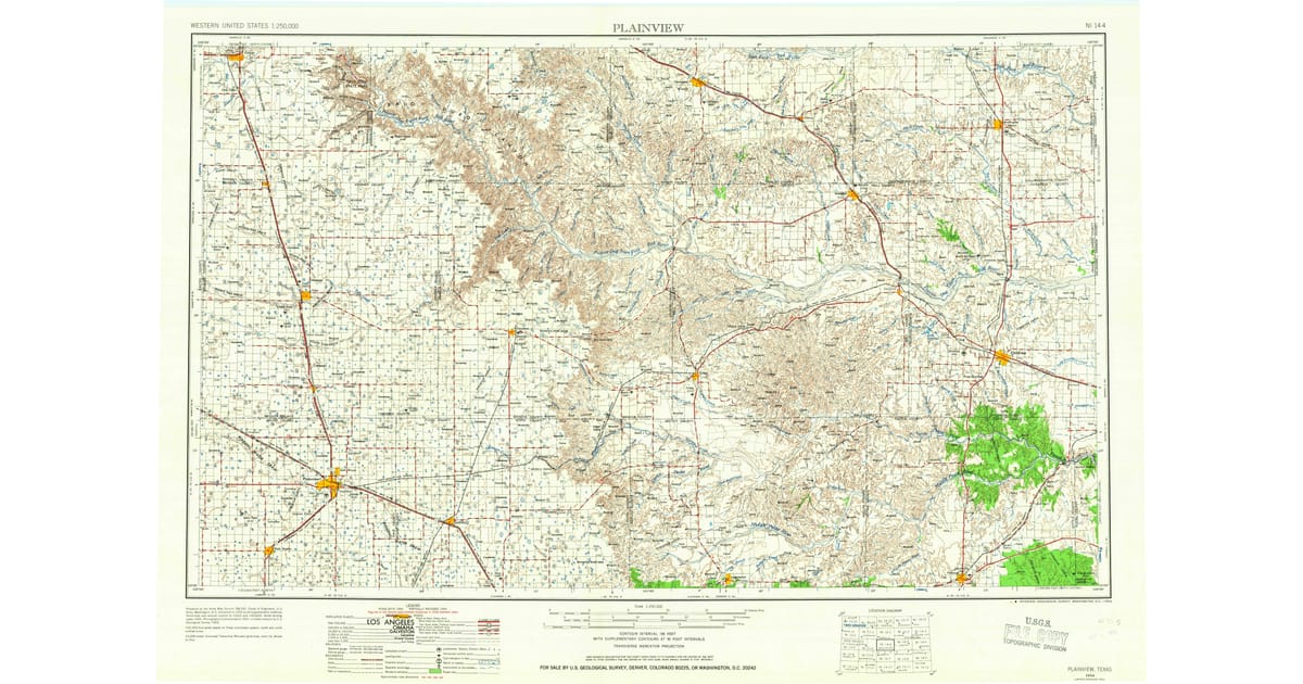 1950s Maps of Six Point, TX | Pastmaps