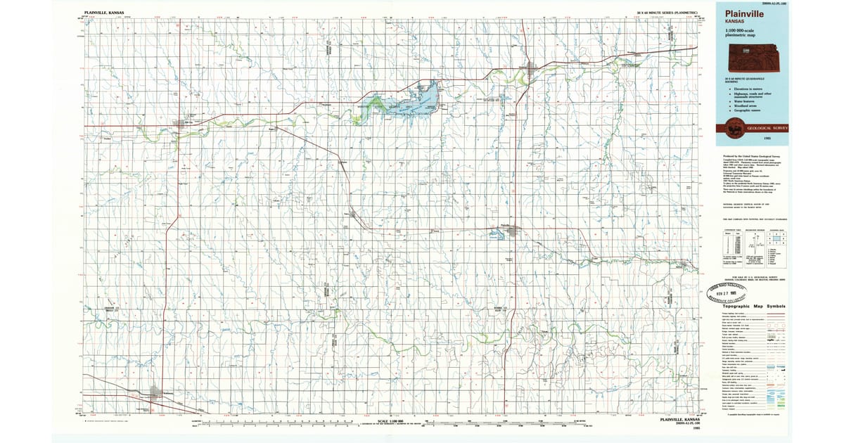 1980s Maps of Russell County, KS | Pastmaps