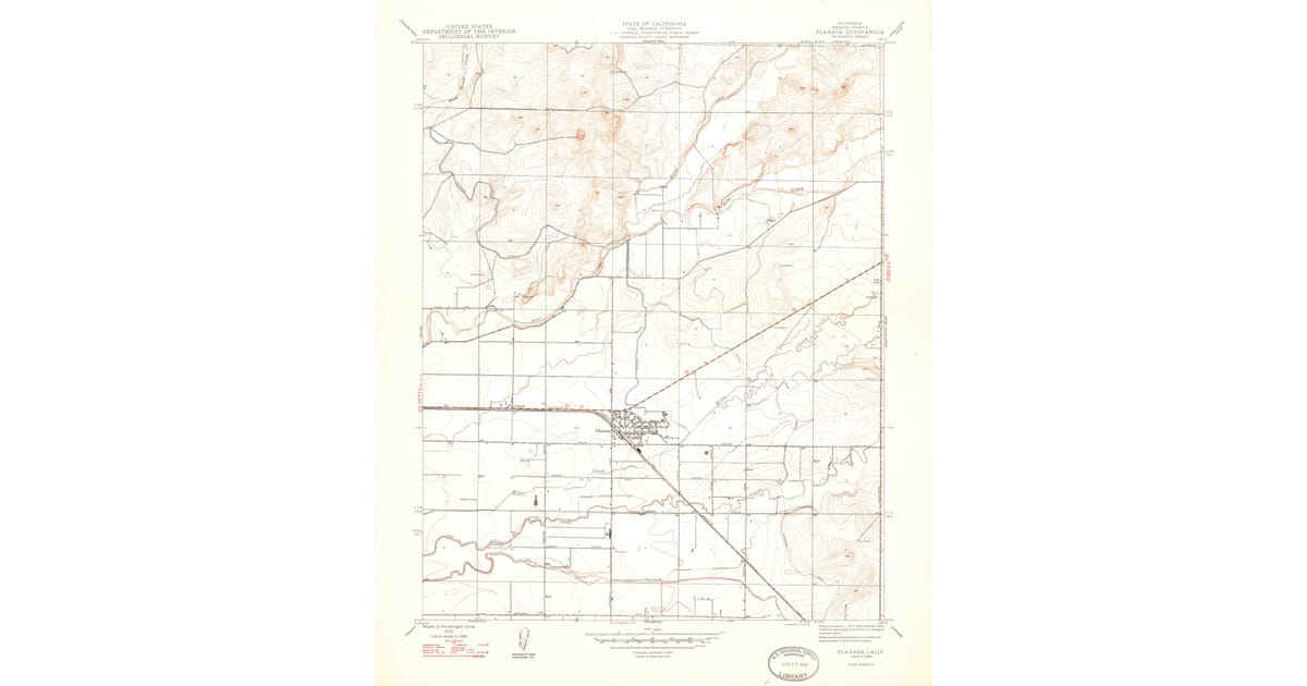 1948 Map of Planada, CA — High-Res | Pastmaps