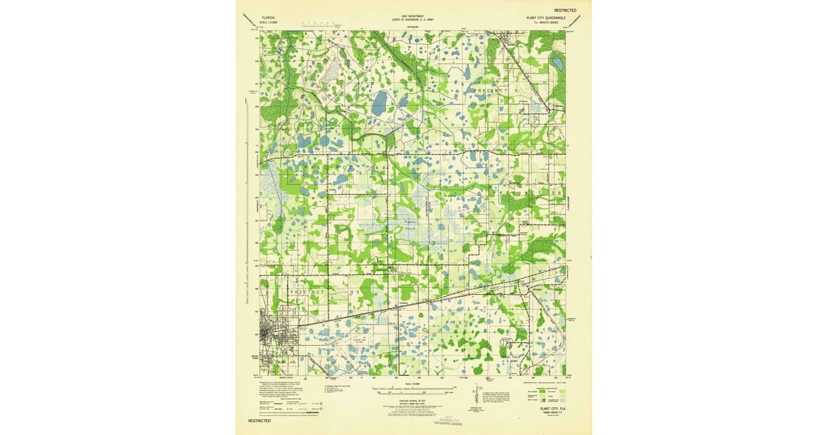 Old Maps of Polk County, FL for Genealogy | Pastmaps