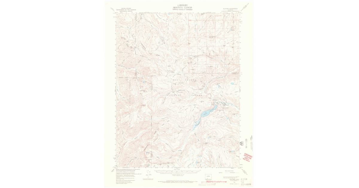 1967 Map of Platoro, Conejos County, CO — High-Res | Pastmaps