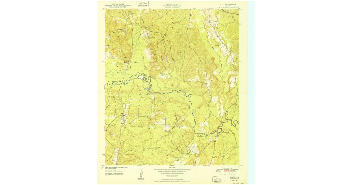 1950s Maps of Nacogdoches County, TX | Pastmaps