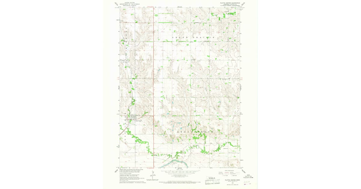 1960s Maps of Platte Center, NE | Pastmaps