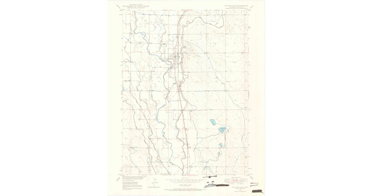 1949 Map of Platteville, CO — High-Res | Pastmaps