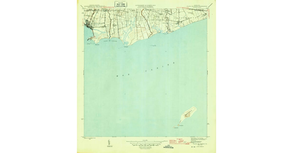 Old Maps of Ponce for Hiking & Exploration | Pastmaps