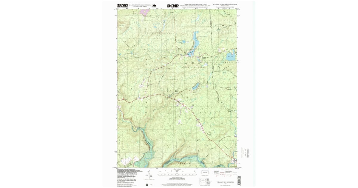 1997 Map of Pleasant View Summit, Luzerne County, PA — High-Res | Pastmaps