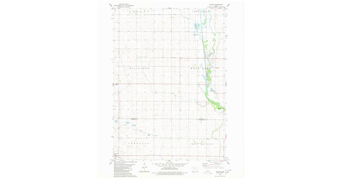 1980 Map of Plover, IA — High-Res | Pastmaps