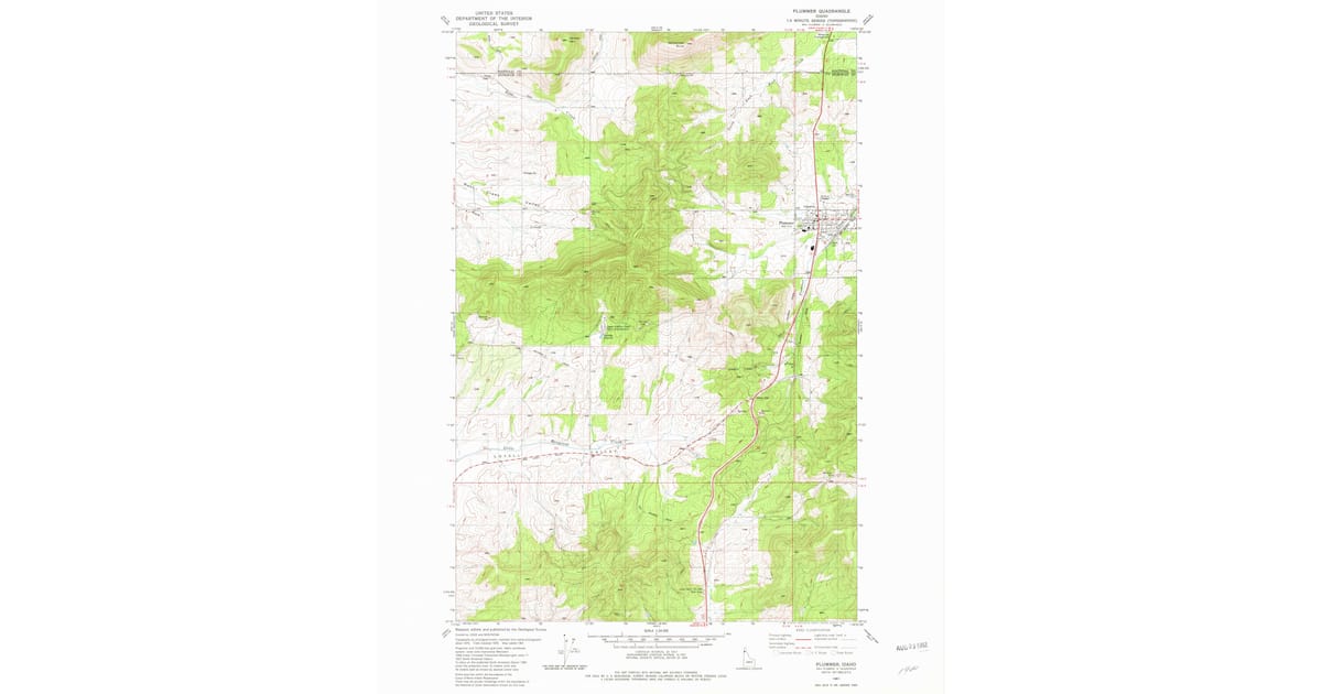 1981 Map of Plummer, ID — High-Res | Pastmaps