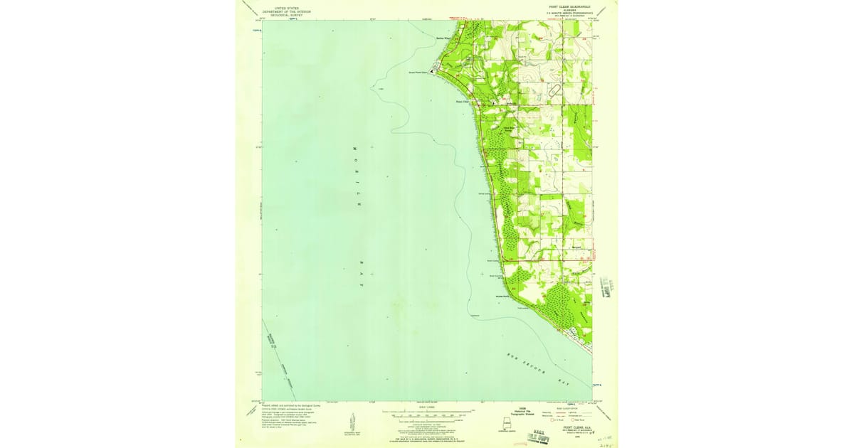 1950s Maps of Point Clear, AL | Pastmaps