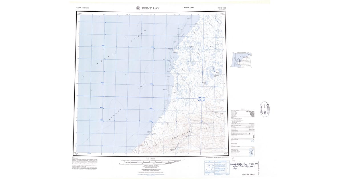 1965 Map of Point Lay, AK — High-Res | Pastmaps